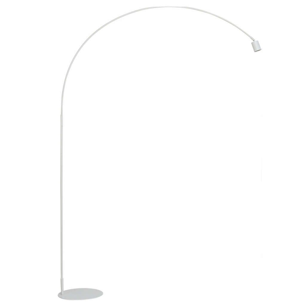 LUCE AMBIENTE E DESIGN Lampadaire courbé maison en métal blanc avec ...