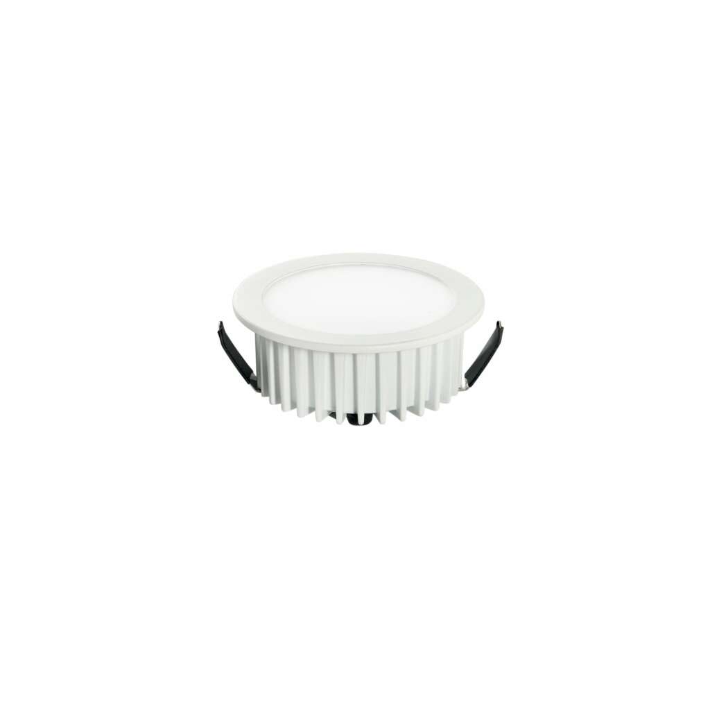 INTEC Downlight LED fusion en aluminium blanc satiné avec driver intégré 5W 4000K (lumière ...
