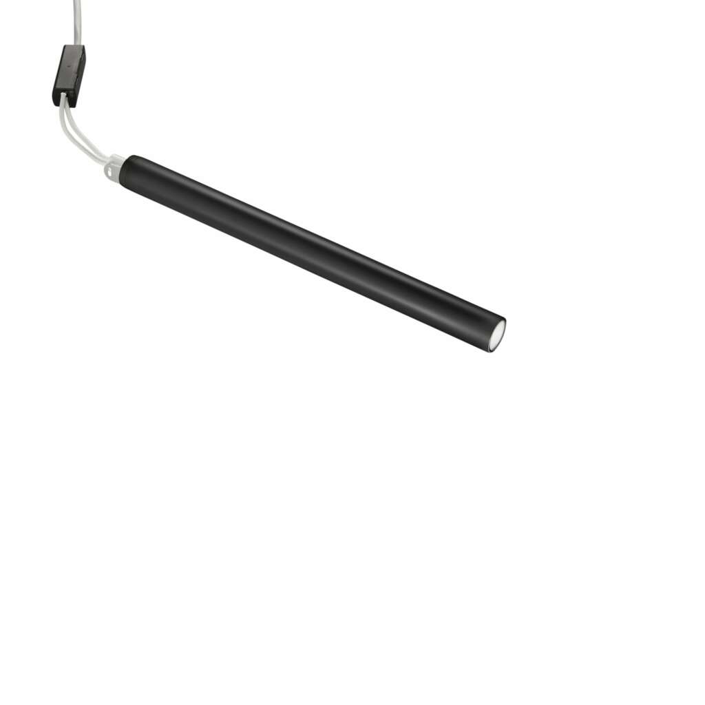 INTEC Spot LED TUBEX avec pied encastrable orientable TUBEX, noir mat 2,5W 3000K (lumière chaude ...