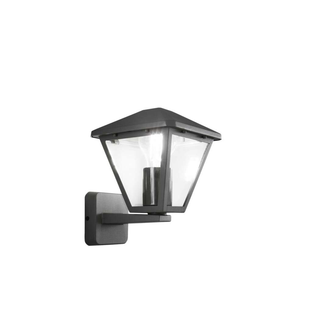 INTEC Applique d'extérieur PRISMA en aluminium anthracite et verre ...