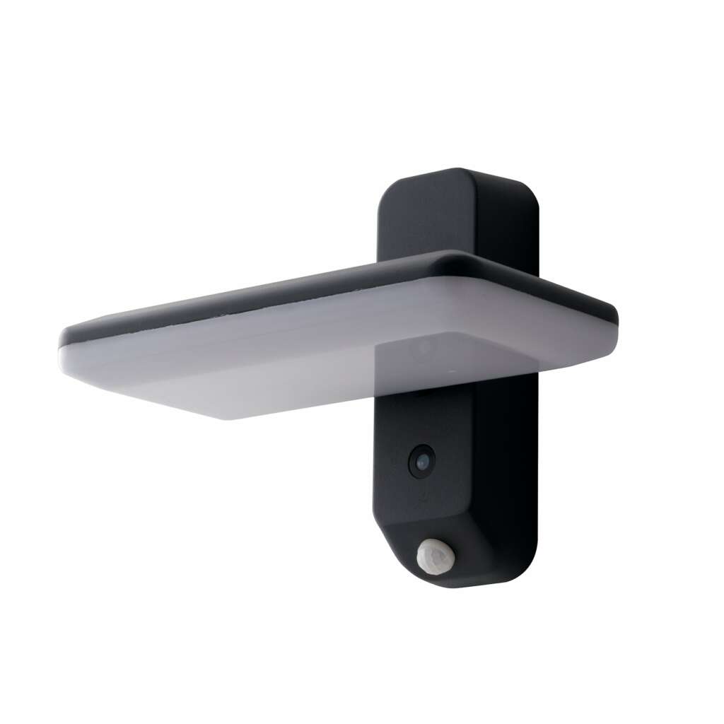 INTEC Applique solaire LED ARGO anthracite avec détecteur de mouvement et crépusculaire ...