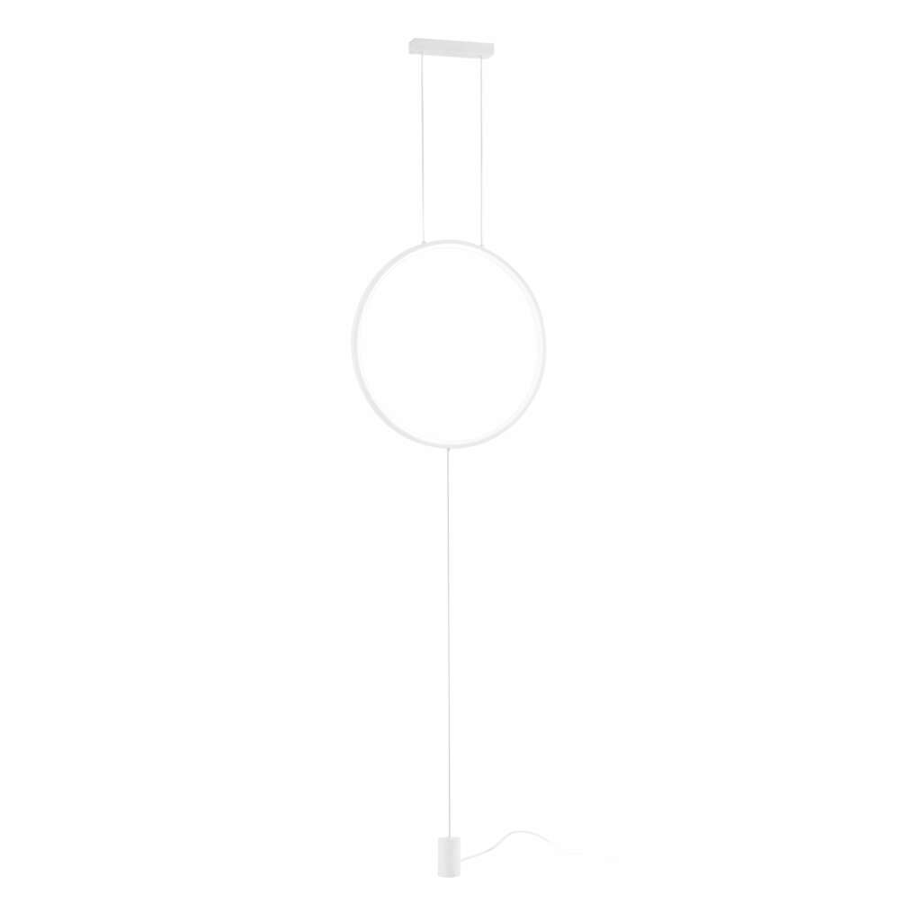 LUCE AMBIENTE E DESIGN Lampadaire suspension LED PORTAL en métal blanc ...